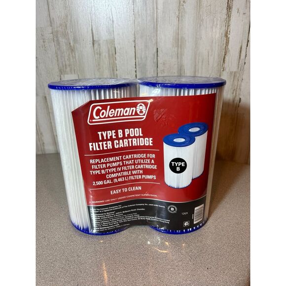 Coleman | Other | Coleman 2 Pack Type B Pool Filter Cartridge New ...